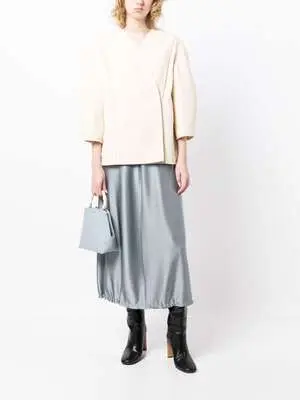 JIL SANDER Wrap V-neck Blouse