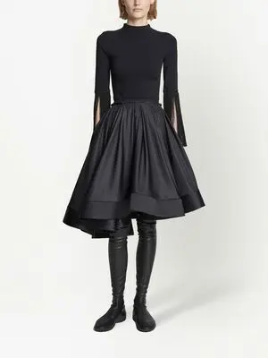 Proenza Schouler Pleated Taffeta Mini Skirt