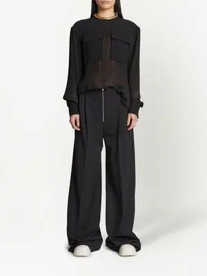 Proenza Schouler Pleated Long-sleeved Blouse