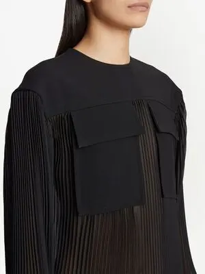 Proenza Schouler Pleated Long-sleeved Blouse