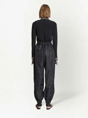 Proenza Schouler Silk Nylon Taffeta Pull On Pant