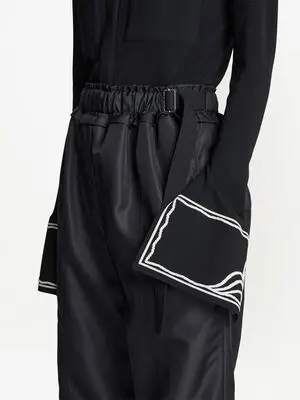 Proenza Schouler Silk Nylon Taffeta Pull On Pant