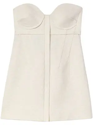 Proenza Schouler Patterned Jacquard Bustier Top