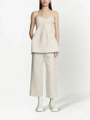 Proenza Schouler Patterned Jacquard Bustier Top