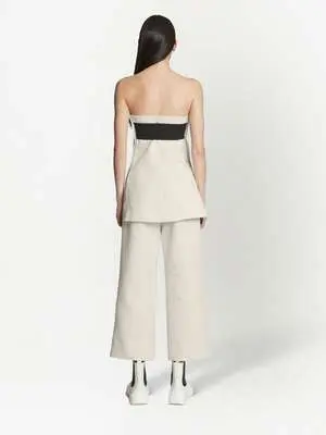 Proenza Schouler Patterned Jacquard Bustier Top