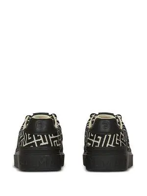 Balmain B-court Monogram Sneakers - Black