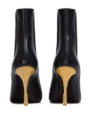 Balmain Moneta Leather Ankle Boots