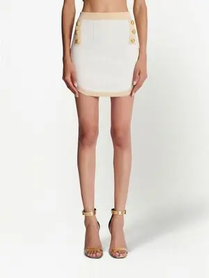 Balmain Button-embellished Miniskirt