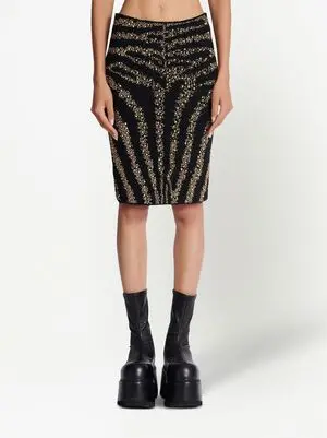 Balmain Sequin-embellished Pencil Skirt