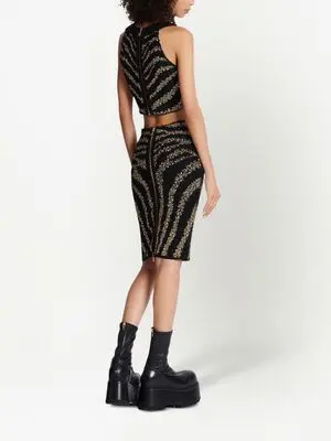 Balmain Sequin-embellished Pencil Skirt