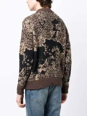4SDESIGNS Intarsia Knit Sweatshirt