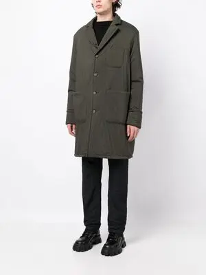 4SDESIGNS Patch-pockets Single-breasted Coat