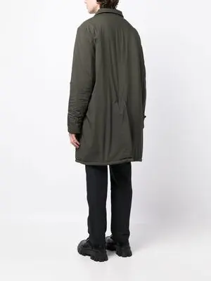 4SDESIGNS Patch-pockets Single-breasted Coat