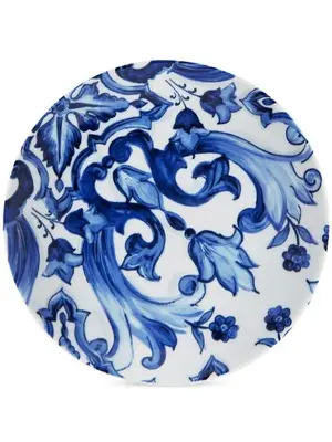 Dolce & Gabbana Porcelain Dessert Plates - Blue