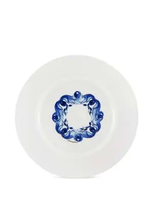 Dolce & Gabbana Porcelain Dessert Plates - Blue