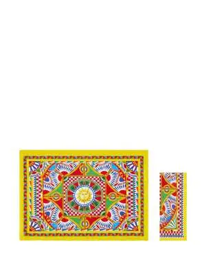 Dolce & Gabbana Placemat-napkin Set - Yellow