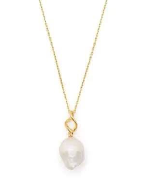MARIA BLACK Twister Pearl Necklace - Gold