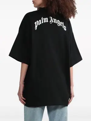 Palm Angels Broken Bear Cotton T-shirt - Black