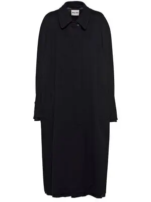 Miu Miu Single-breasted Mid-length Coat