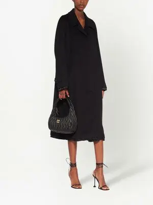 Miu Miu Single-breasted Mid-length Coat
