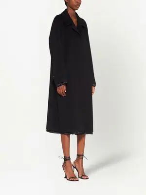 Miu Miu Single-breasted Mid-length Coat