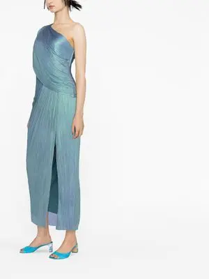 MARIA LUCIA HOHAN Haven Pleated One-shoulder Dress
