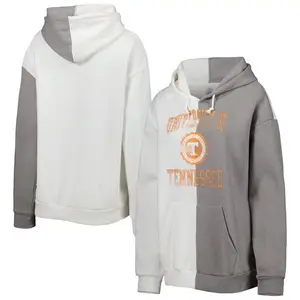 GAMEDAY COUTURE Gray/ Tennessee Volunteers Split Pullover Hoodie - White