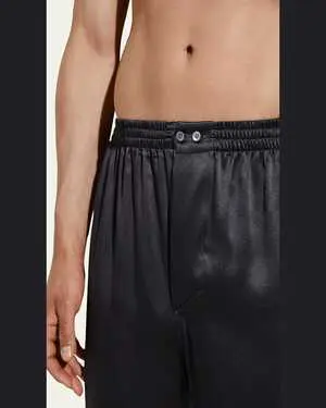 Zimmerli Silk Boxer Shorts - Anthracite