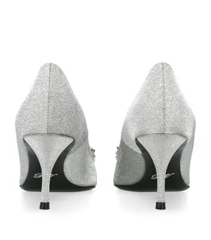 ROGER VIVIER Flower Strass 65 Pumps - Silver