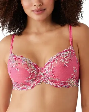 Wacoal Embrace Lace Underwire Bra Hot Pink/multi