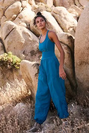 Free People Righteous Onesie Blue