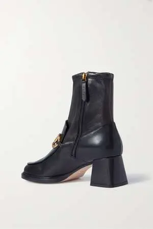 Gucci Horsebit-detailed Leather Ankle Boots