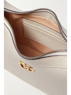 Gucci Aphrodite Chain-embellished Textured-leather Shoulder Bag
