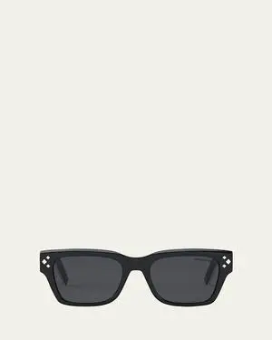Dior DIOR CD Diamond S2I Square Frame Sunglasses Black