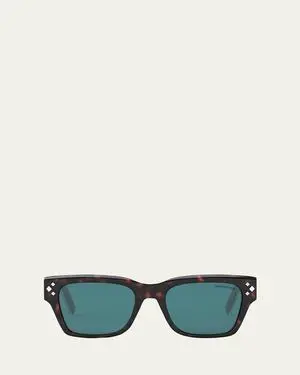 Dior DIOR CD Diamond S2I Square Frame Sunglasses Havana/blue