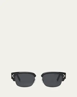 Dior Cd Diamond C1u Square Sunglasses - Black