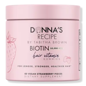 DONNA'S RECIPE Strawberry Biotin Hair Vitamin Gummies - One-color