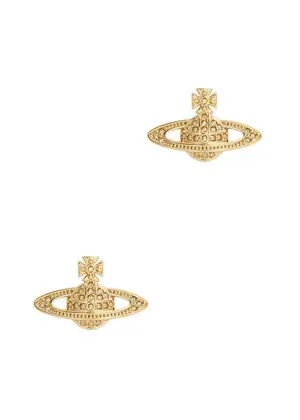 VIVIENNE WESTWOOD Mini Bas Relief Orb Stud Earrings - Gold