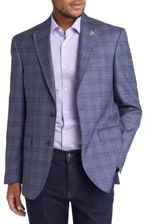 Ted Baker London Jay Slim Fit Plaid Wool Sport Coat