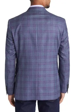 Ted Baker London Jay Slim Fit Plaid Wool Sport Coat