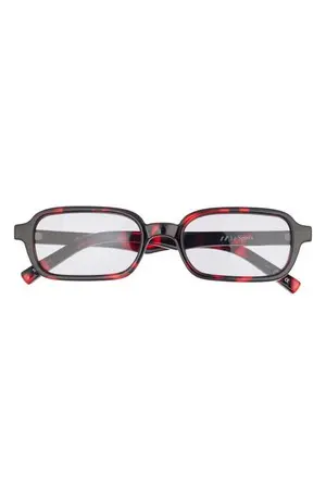 Le Specs Pilferer 53mm Rectangular Sunglasses - Cherry Tort/smoke Tint