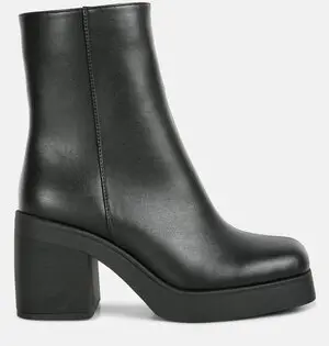 LONDON RAG Sins Platform Bootie - Black
