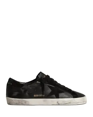 Golden Goose Distressed Black Sneakers For Women