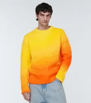 ERL Gradient Mohair-blend Sweater