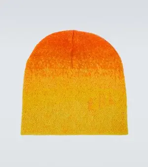 ERL Gradient Mohair-blend Beanie - Orange