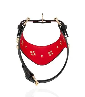 CHRISTIAN LOUBOUTIN Loubiharness S Embellished Leather Dog Harness
