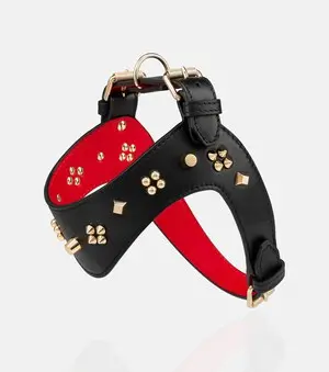 CHRISTIAN LOUBOUTIN Loubiharness S Embellished Leather Dog Harness