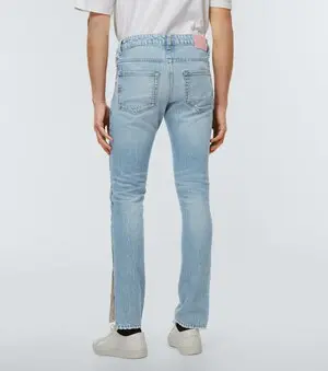 DUE DILIGENCE Slim-fit Distressed Jeans