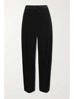 Loewe Satin-trimmed Crepe Trousers