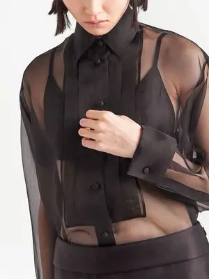 Prada Sheer Organza Shirt